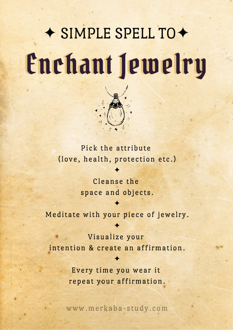 How to enchant jewelry? 2 Simple Spells - Baby Witch Project ⋆ Witch ...
